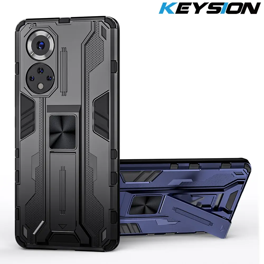 KEYSION Shockproof Armor Stand Phone Back Cover – Premium Protection ...