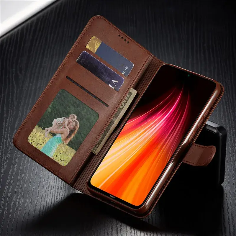 Premium Leather Flip Phone Case - Universal Fit for iPhone 14 Plus ...