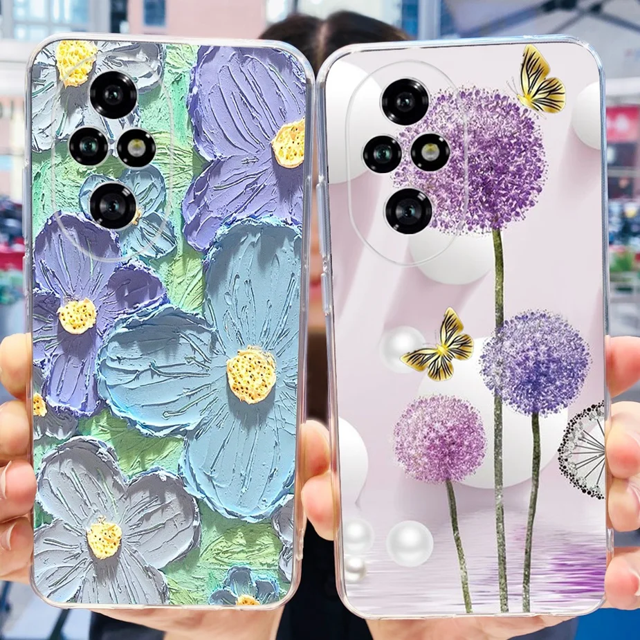 Stylish Painted Clear Silicone Phone Case - Soft Protective Cover for ...