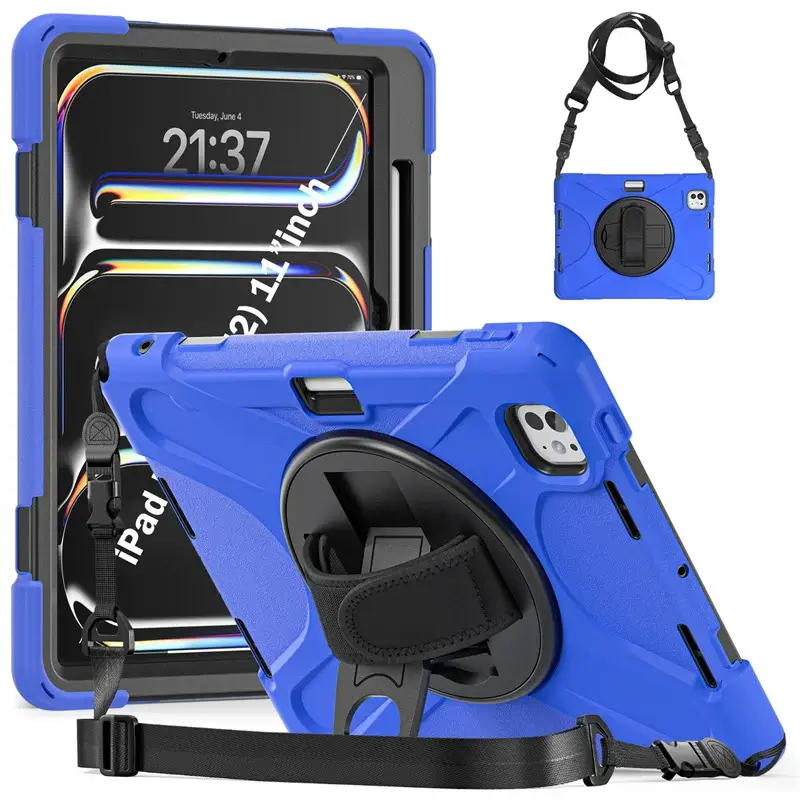 Ultimate Kickstand Shockproof Tablet Case with Shoulder Strap – Durable ...