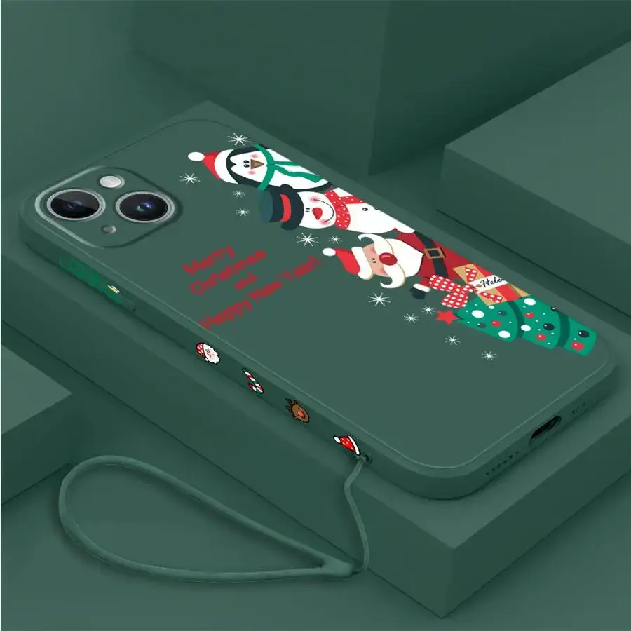 Festive Silicone Holiday Phone Case - Merry Christmas Edition for ...