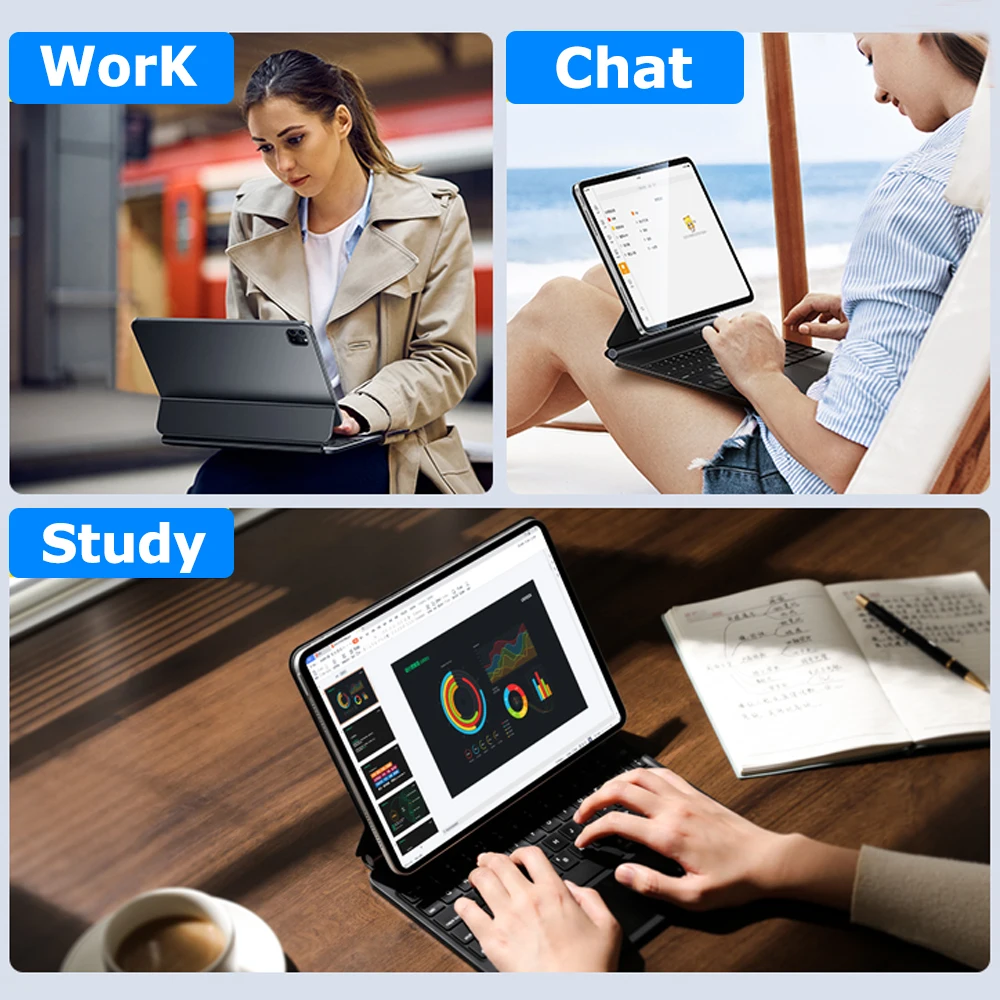 Premium Backlit Magic Keyboard with Magnetic Case - Multilingual Keypad ...