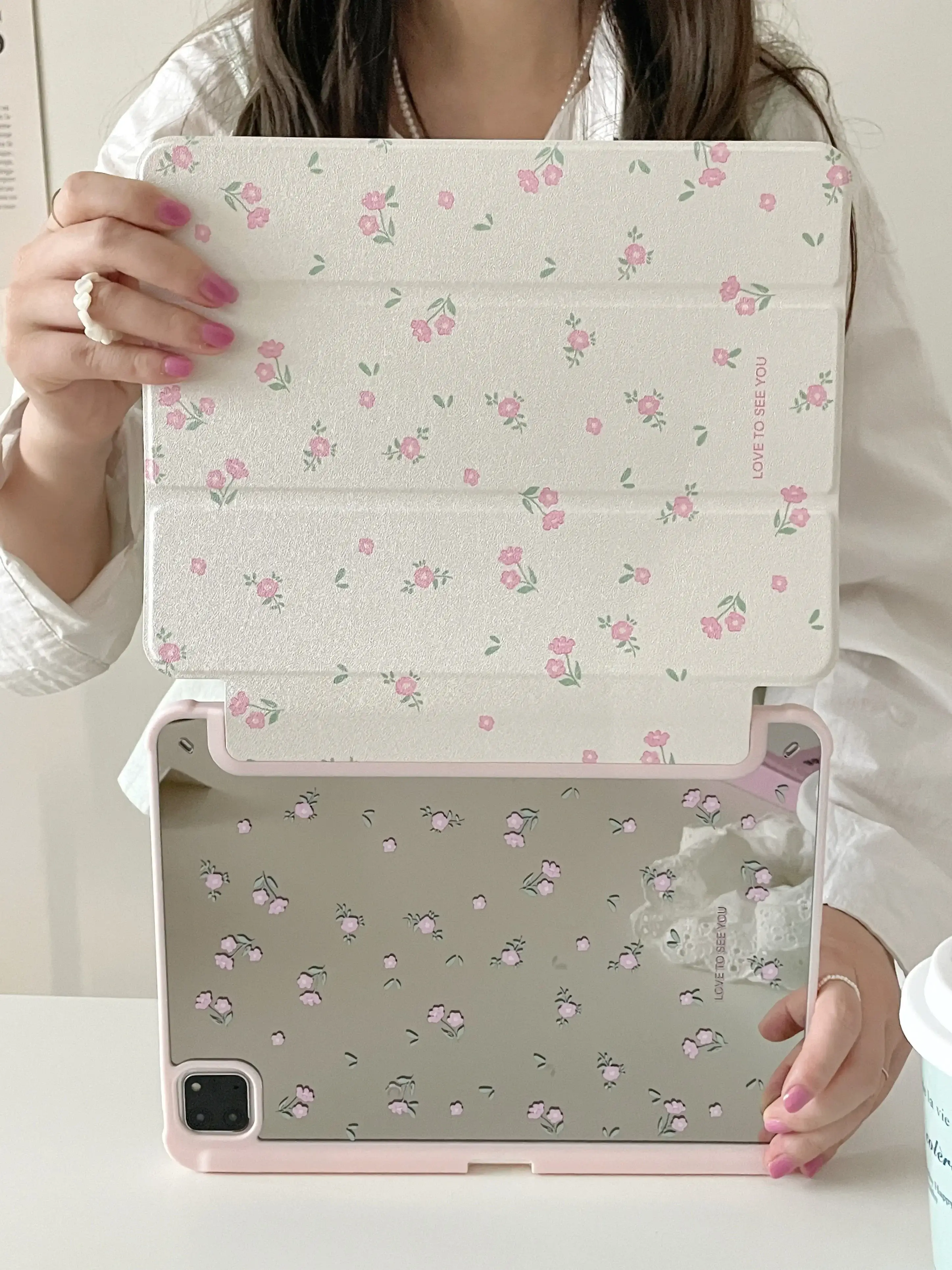 Adorable Cartoon Protective iPad Case with Pencil Holder Slot for Pro ...