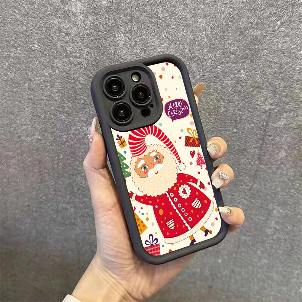 Festive Santa Claus Matte Soft Phone Case - Christmas Edition for OPPO ...