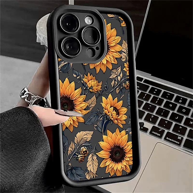 Floral Summer Thickened Anti-Fall Phone Case Cover Shell for Redmi Note ...