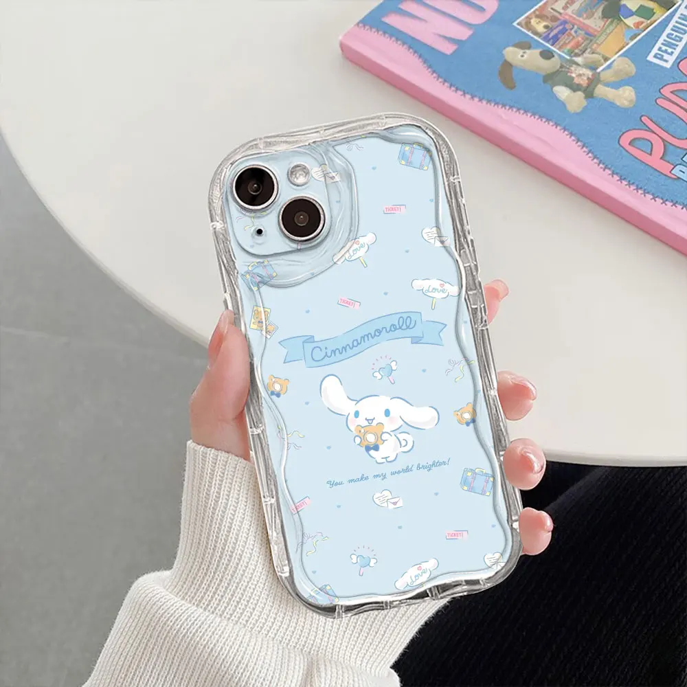 Cartoon Kuromi and Pom Pom Purin Phone Case for iPhone 15 Pro (VVAMB06)