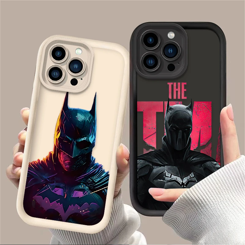 Elegant Black Bat-themed Soft Silicone Phone Case – Luxury Superhero ...