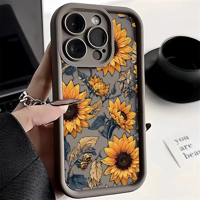 Floral Summer Thickened Anti-Fall Phone Case Cover Shell for Redmi Note ...