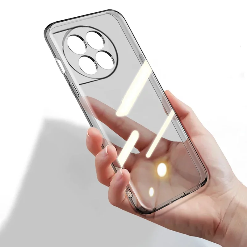 Luxury Transparent Black Ultra-Thin Silicone Soft Case – Clear Full ...