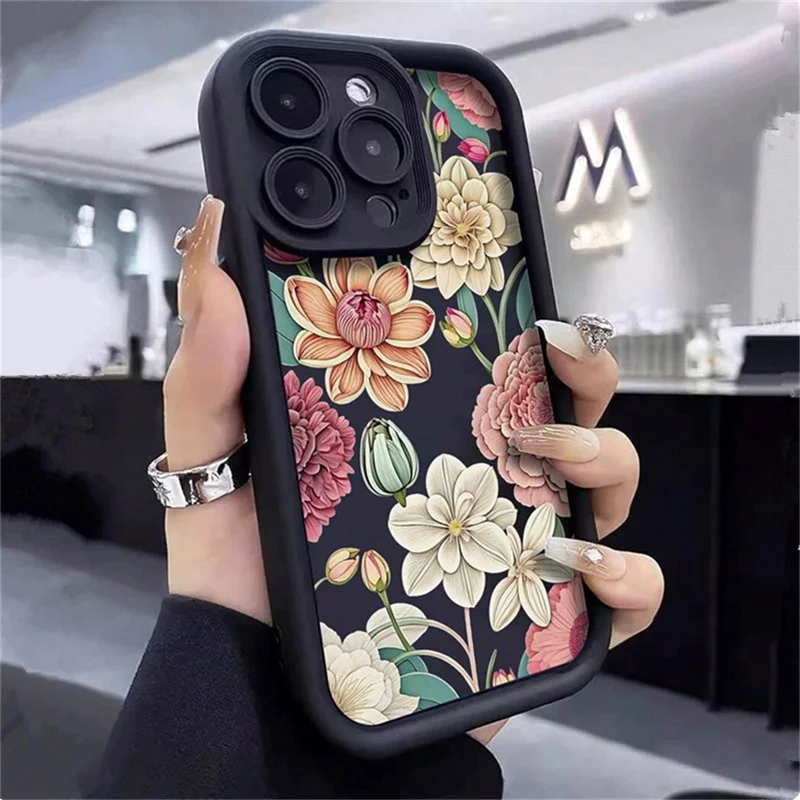 Floral Summer Thickened Anti-Fall Phone Case Cover Shell for Redmi Note ...