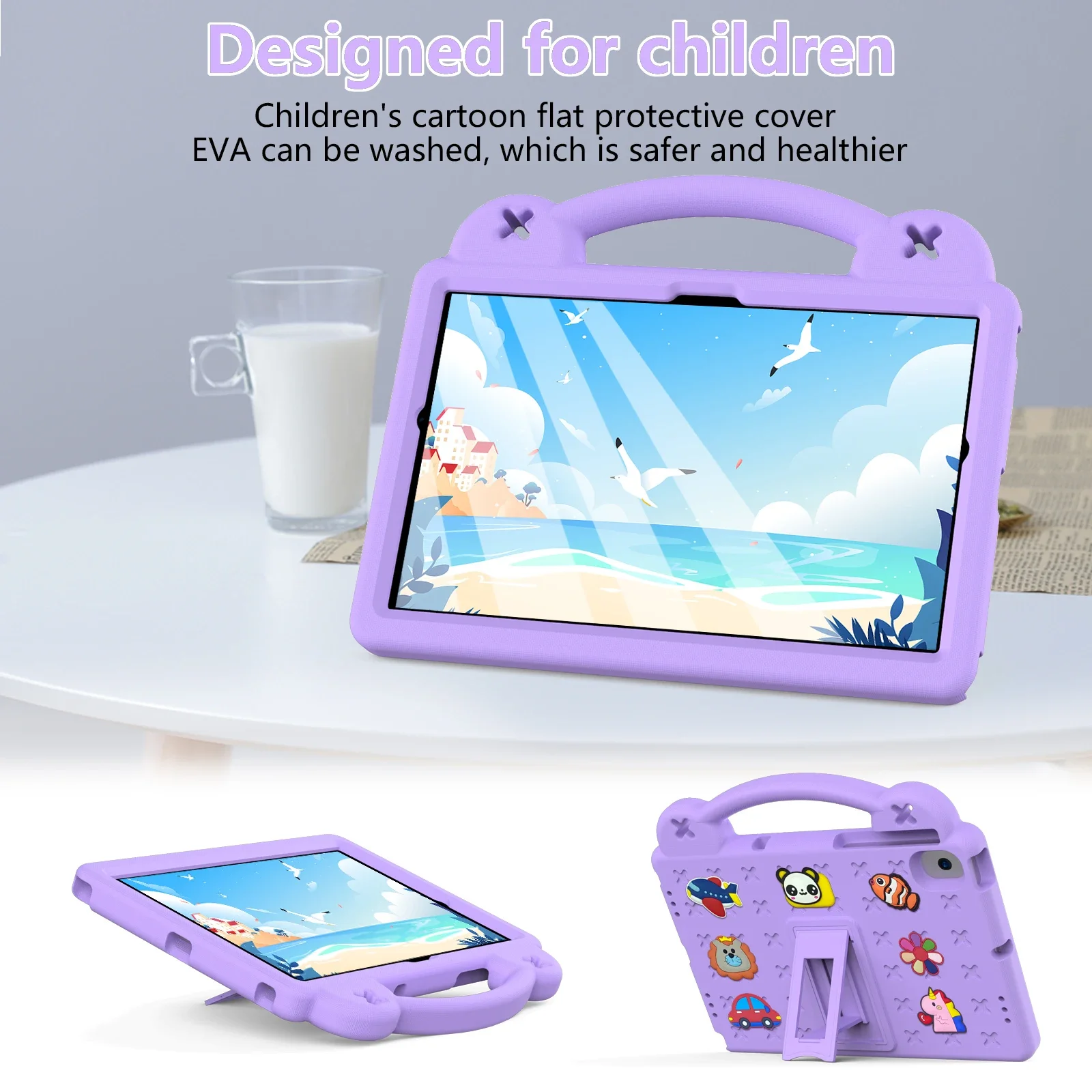 Child-Friendly EVA Bear Stand Tablet Case - Durable & Fun Protective ...