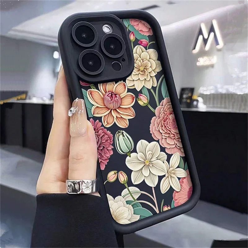 Floral Summer Thickened Anti-Fall Phone Case Cover Shell for Redmi Note ...