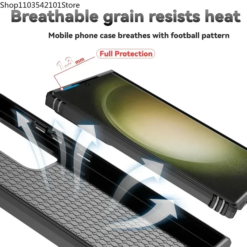 Rotating Ring Stand Military Grade Armor Camera Lens Case for A06 ...