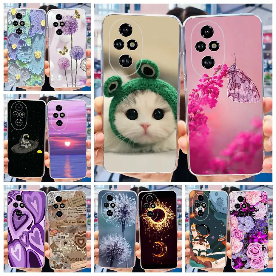 Stylish Painted Clear Silicone Phone Case - Soft Protective Cover for ...