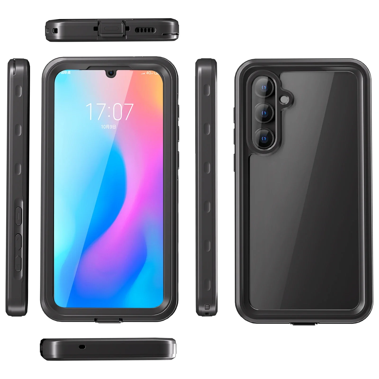 Ultimate IP68 Waterproof & Shockproof Full-Cover Case - Clear Dustproof ...