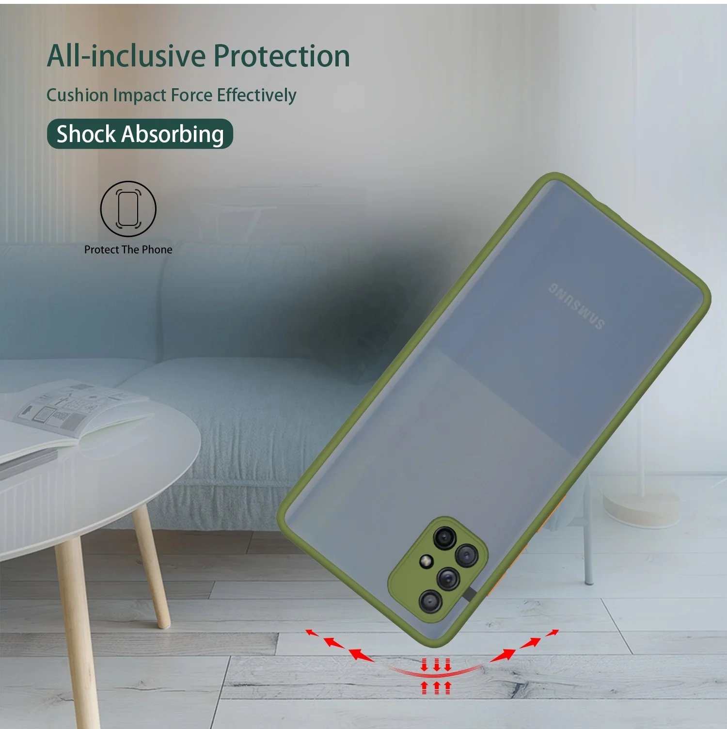 Premium Skin Feel Matte Translucent Phone Case - Durable PC TPU ...