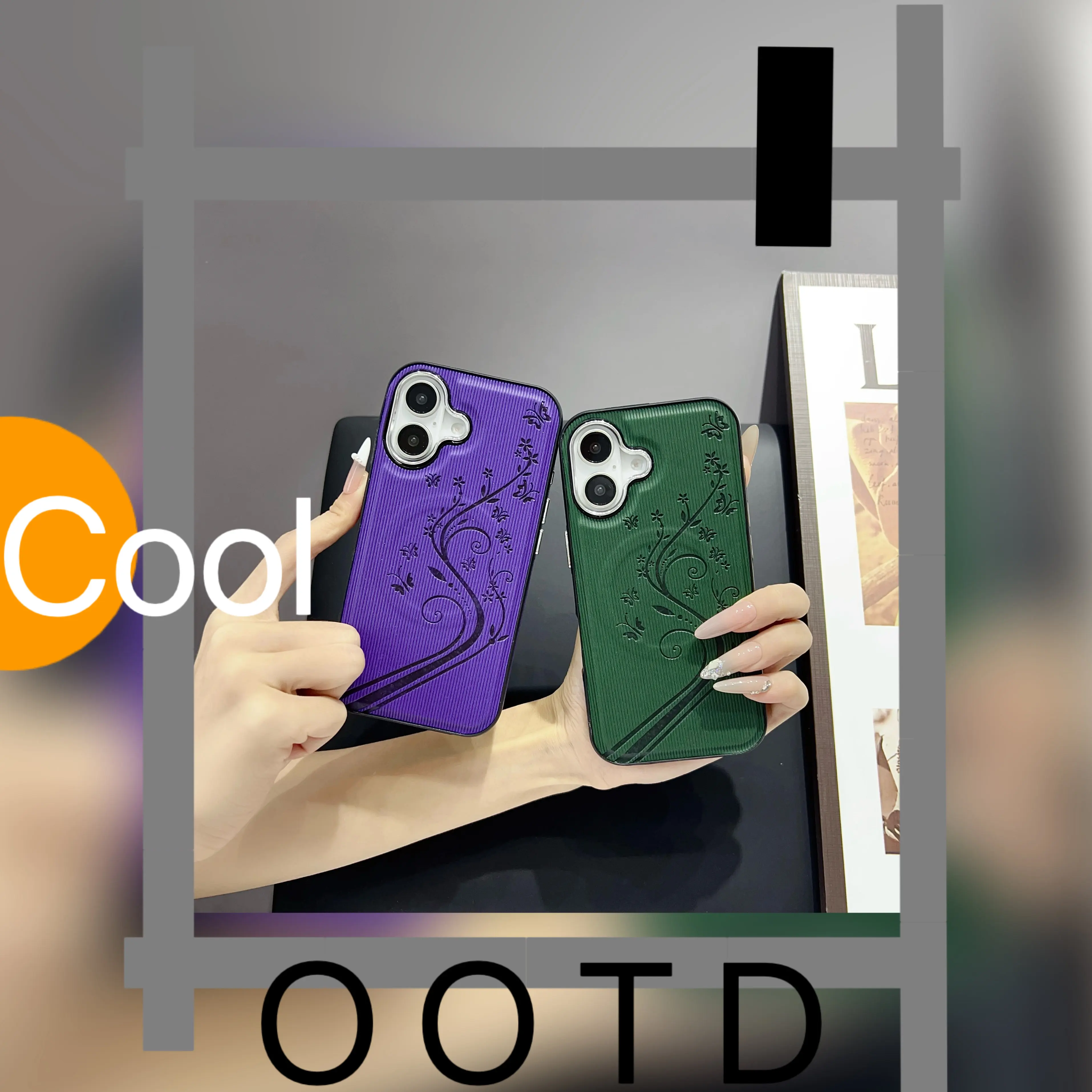 Luxury Magnetic Leather Anti-Drop and Shockproof Vertical Textile Phone ...