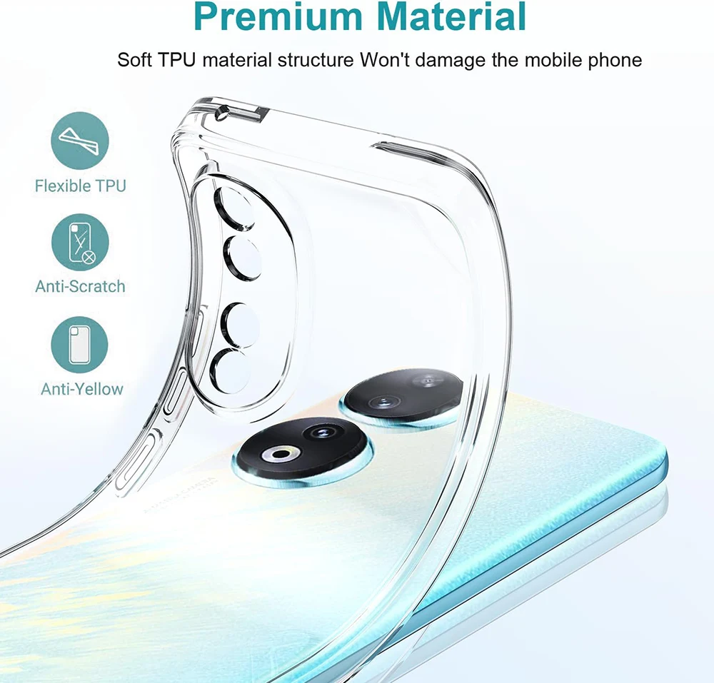 Ultra-Thin Transparent Soft Case – Crystal Clear TPU Protective Cover ...