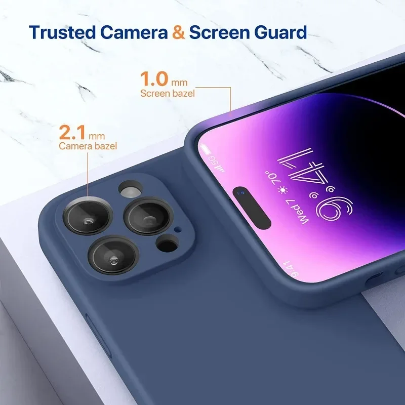 Premium Soft Brown Liquid Silicone Phone Case - Protective Candy Color ...