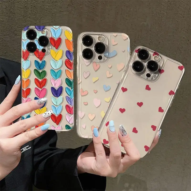 Love Heart Phone Case - Chic and Stylish Design for A78 5 G (S13858)
