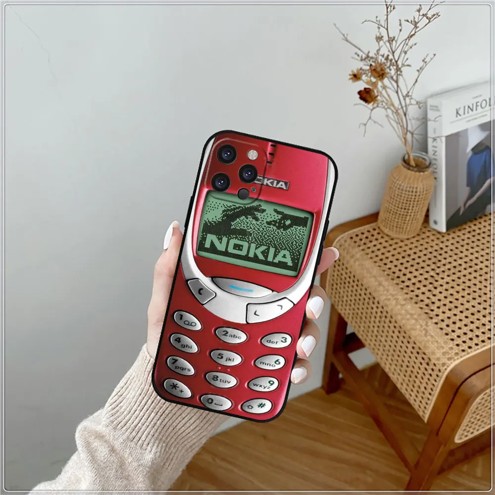 Retro Silicone Shockproof Phone Case - Back Cover for IPhone 15 Pro Max ...