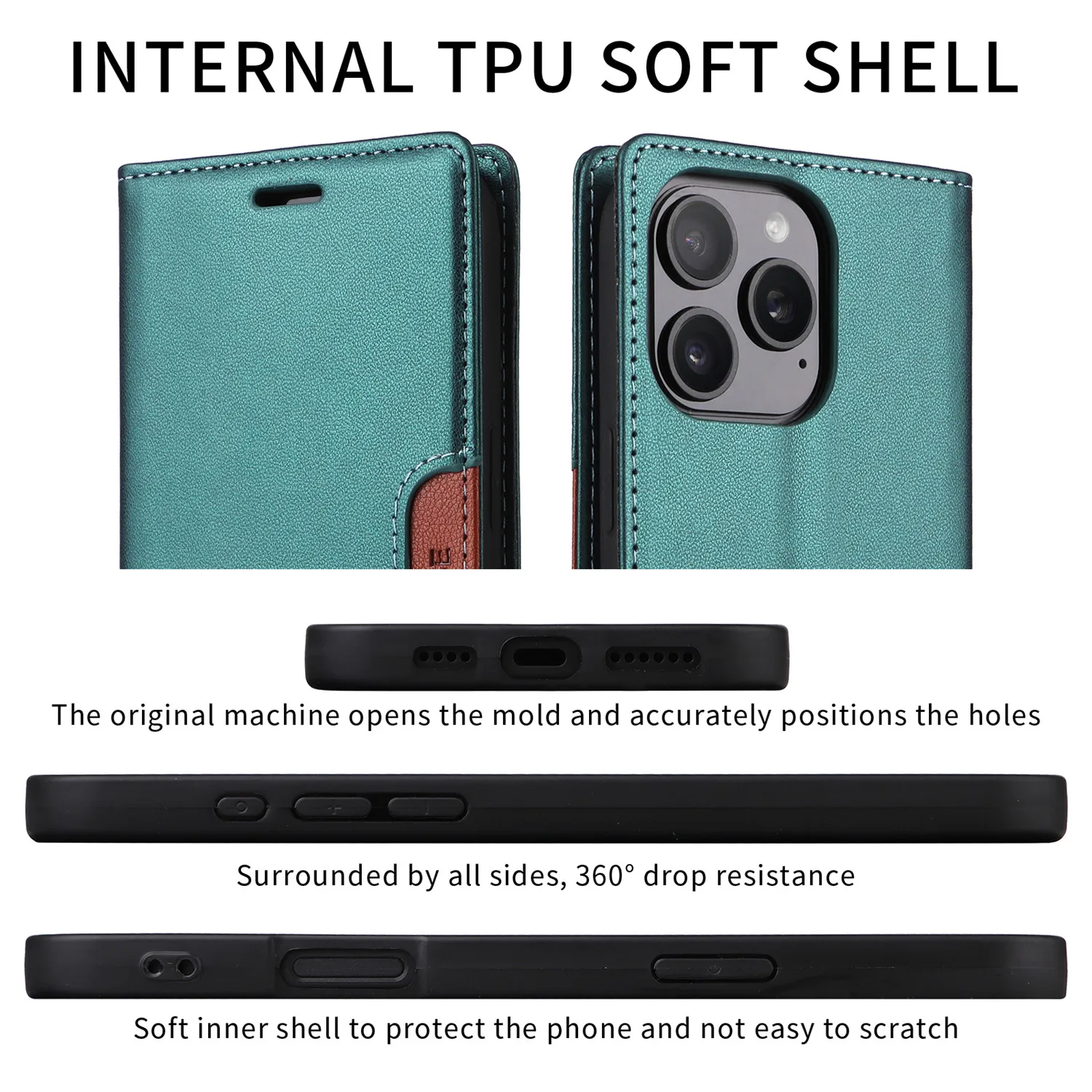 Luxury Leather Flip Phone Case with Magnetic Wallet and Stand Feature ...