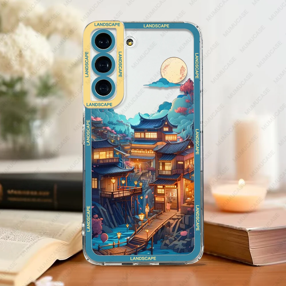 Japanese Landscape Art Soft Phone Case - Sleek Protection for Samsung ...