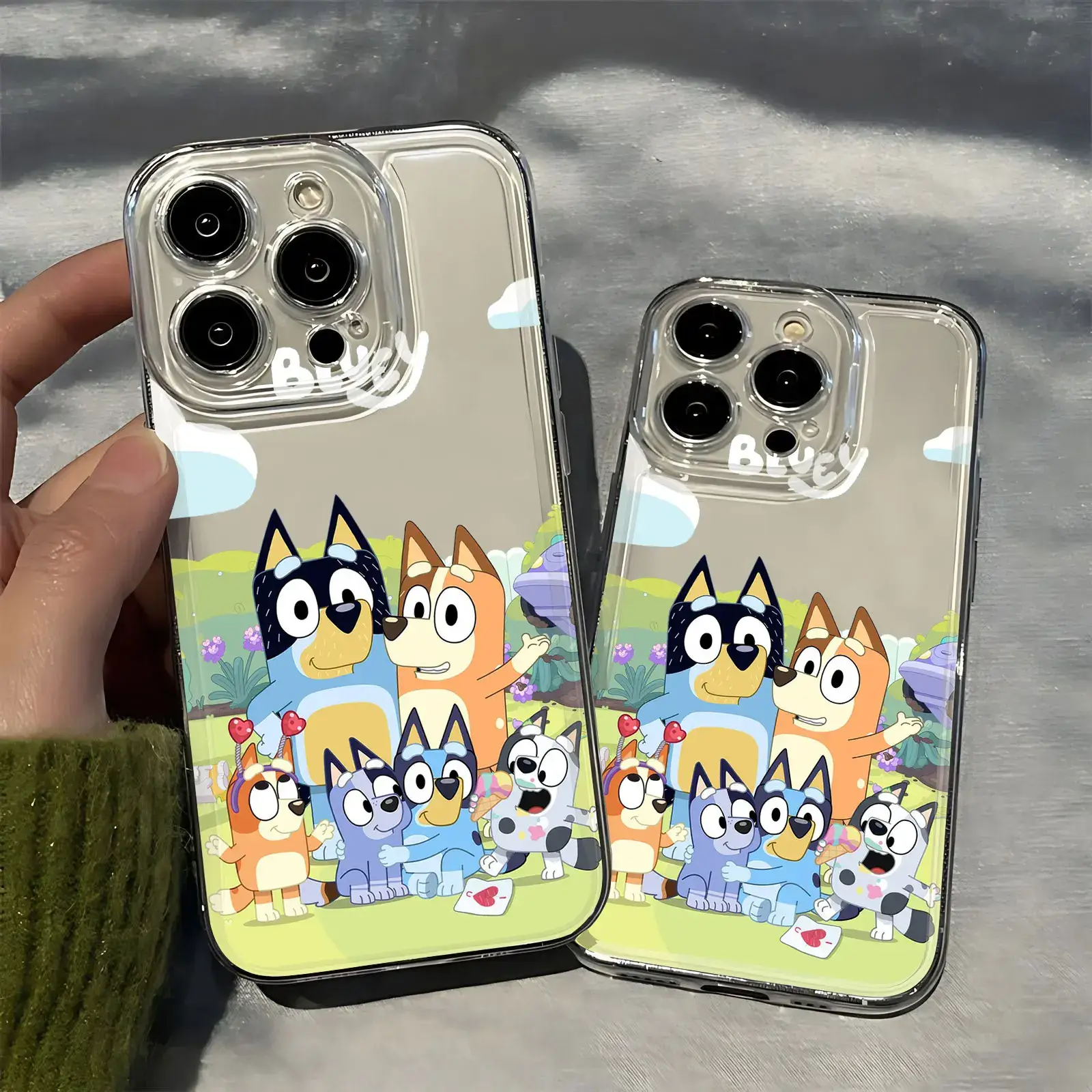 Cartoon Bluey Transparent Phone Case - Fun and Durable Design for ...