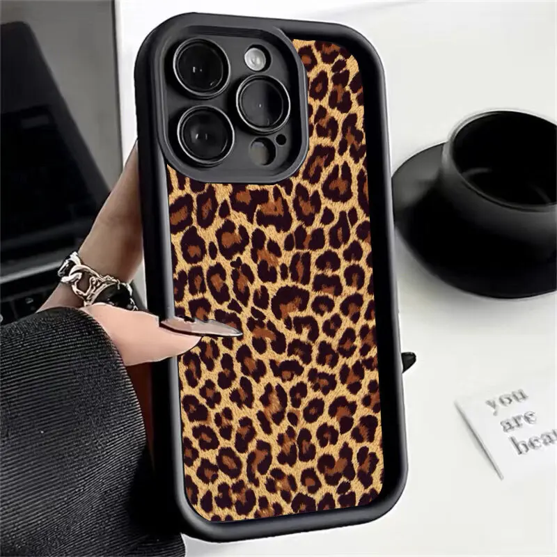 Leopard Print Protective Phone Case for A58 4 G (S13631)