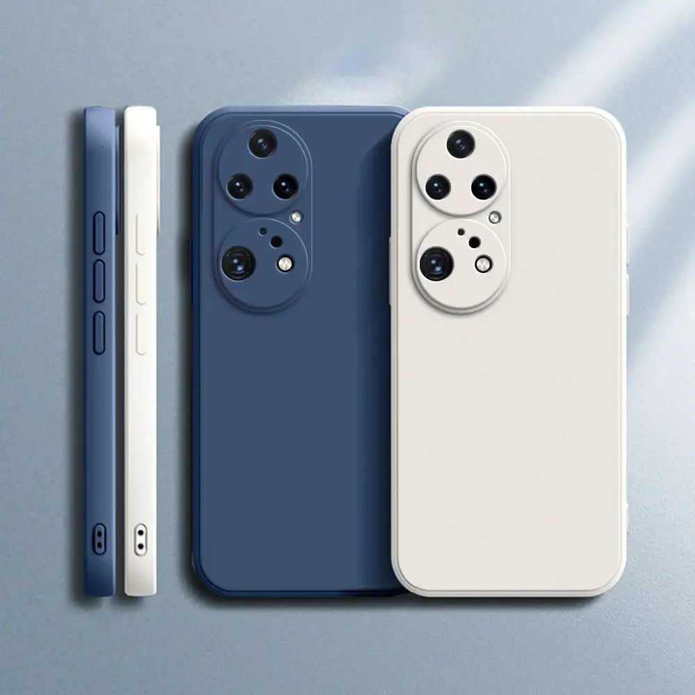 Luxury Shockproof Square Liquid Silicone Phone Case with Camera ...