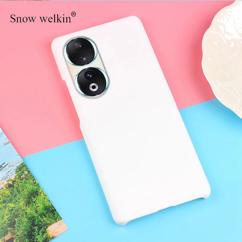 Luxury Rubberized Matte Hard Plastic Case Cover – Sleek Protection for Honor 90 Pro (Black)