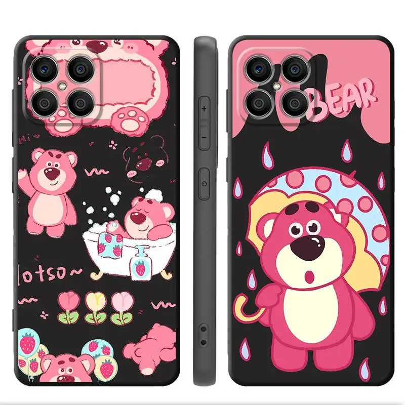 Adorable Villain Bear Anti-Scratch Phone Case for Honor 70 (UUAZA05)