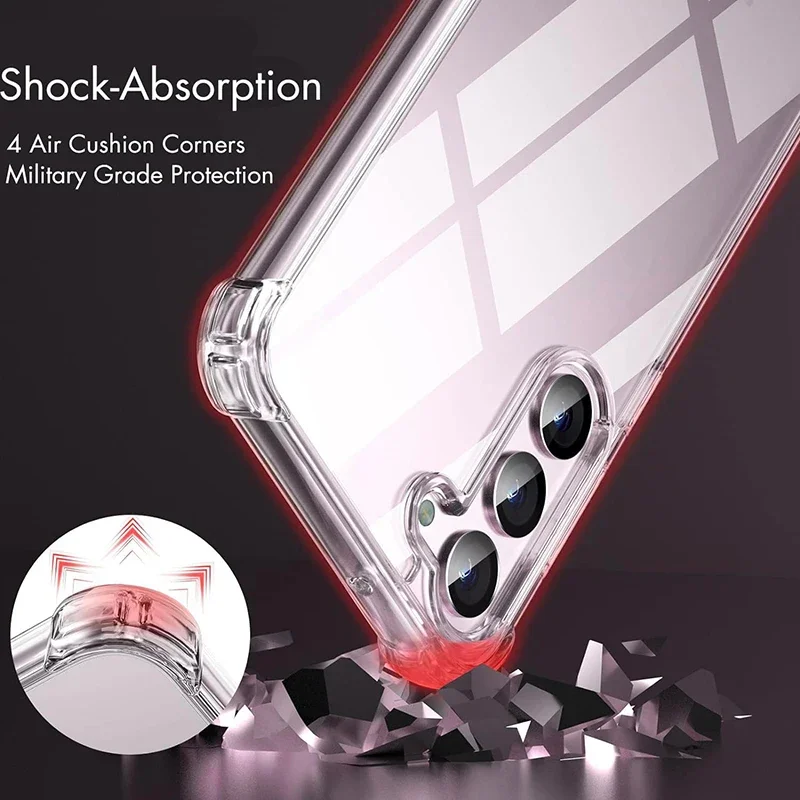 Hybrid Shockproof Clear Hard Case – Ultimate Protection for Samsung ...