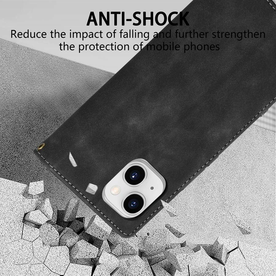 Premium Magnetic Flip Leather Wallet Case with Card Slot and Stand Feature for IPhone XS (Coffee)