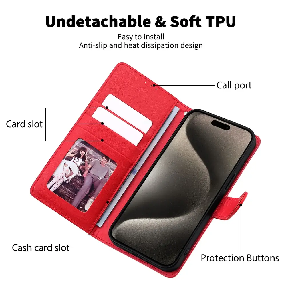 Sleek Magnetic PU Leather Flip Cover - Premium Protective Case for ...