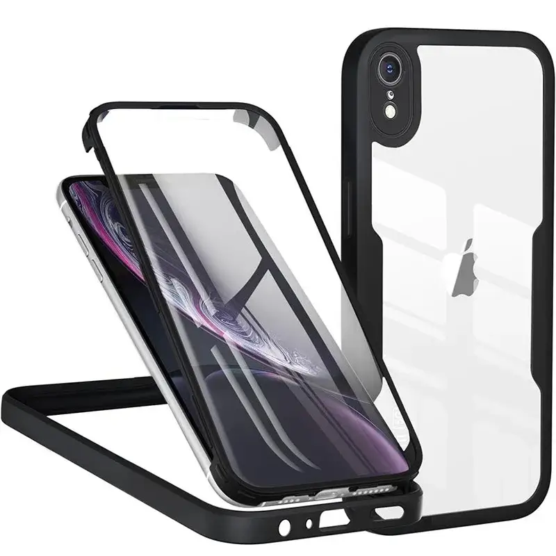 Ultimate 360° Protective Clear Case with Built-in Screen Protector ...