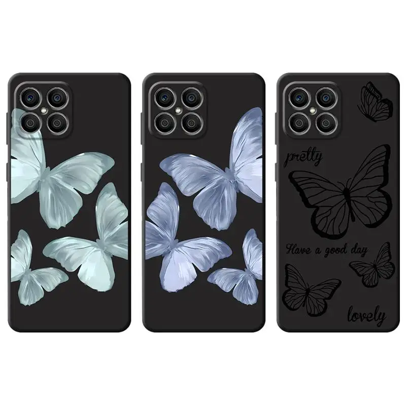 Colorful Flowers and Butterfly Anti-Scratch Phone Case Cover for P20 ...
