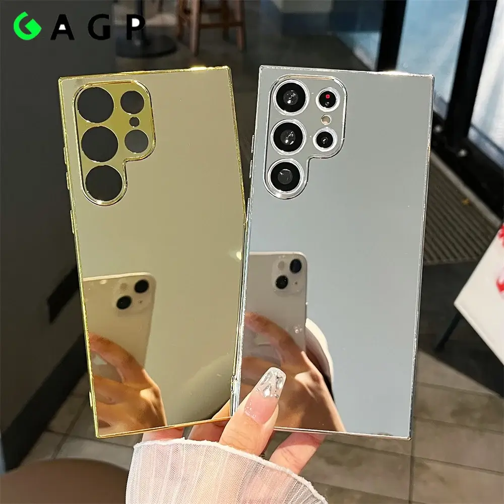 Elegant Gold Mirror Smartphone Case - Premium Luxury Design for S24 ...