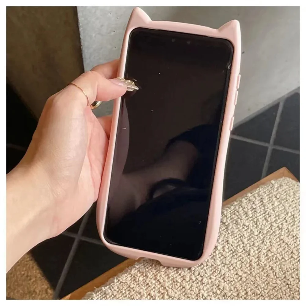 Adorable INS Korea Transparent Cat Ears Case - Ultra Protection & Style ...