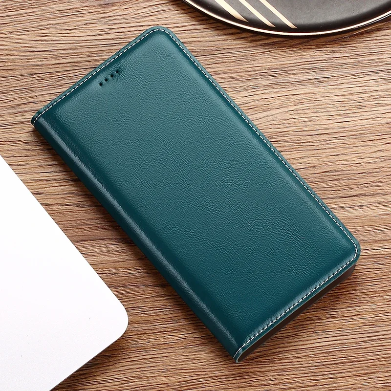 Babylon Premium Genuine Leather Phone Case - Luxurious Flip Cover for ...