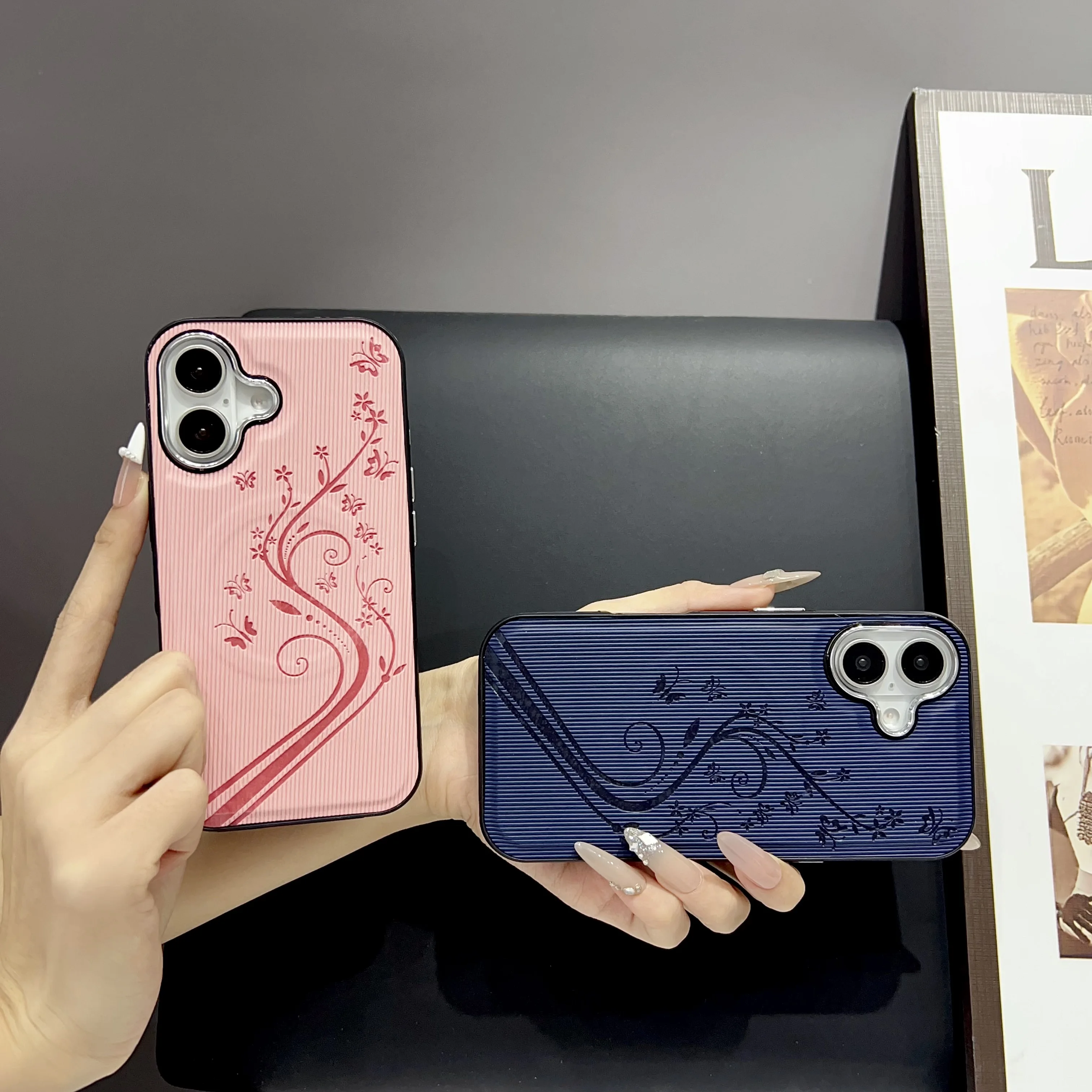 Luxury Magnetic Leather Anti-Drop and Shockproof Vertical Textile Phone ...