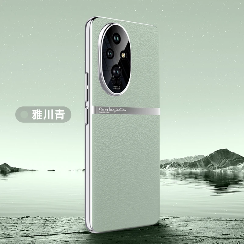 Electroplating Luxury Leather Business Style Shockproof Anti-Fall Phone ...