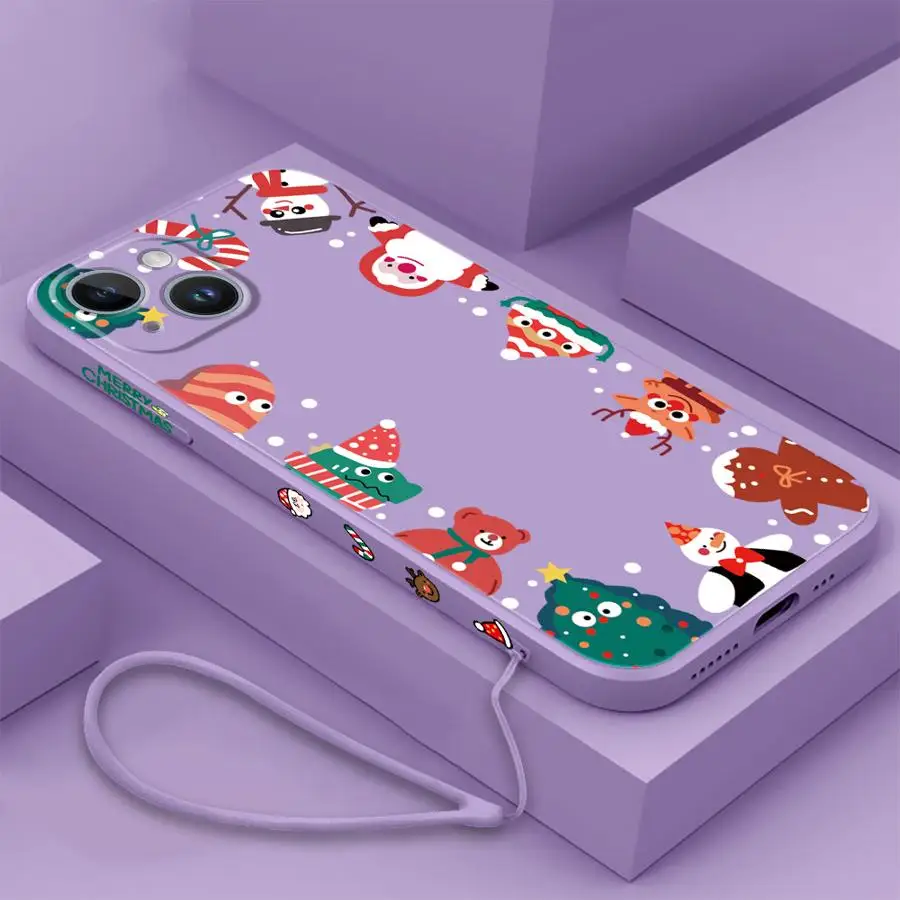 Festive Silicone Holiday Phone Case - Merry Christmas Edition for ...