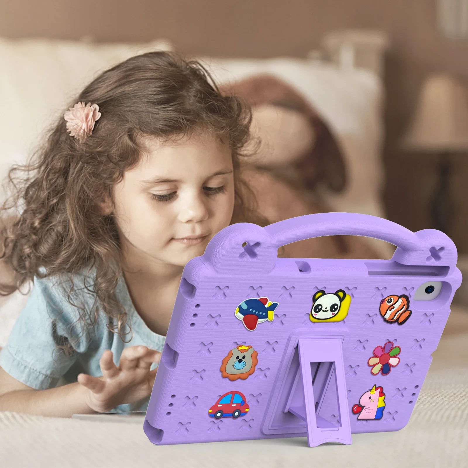 Child-Friendly EVA Bear Stand Tablet Case - Durable & Fun Protective ...
