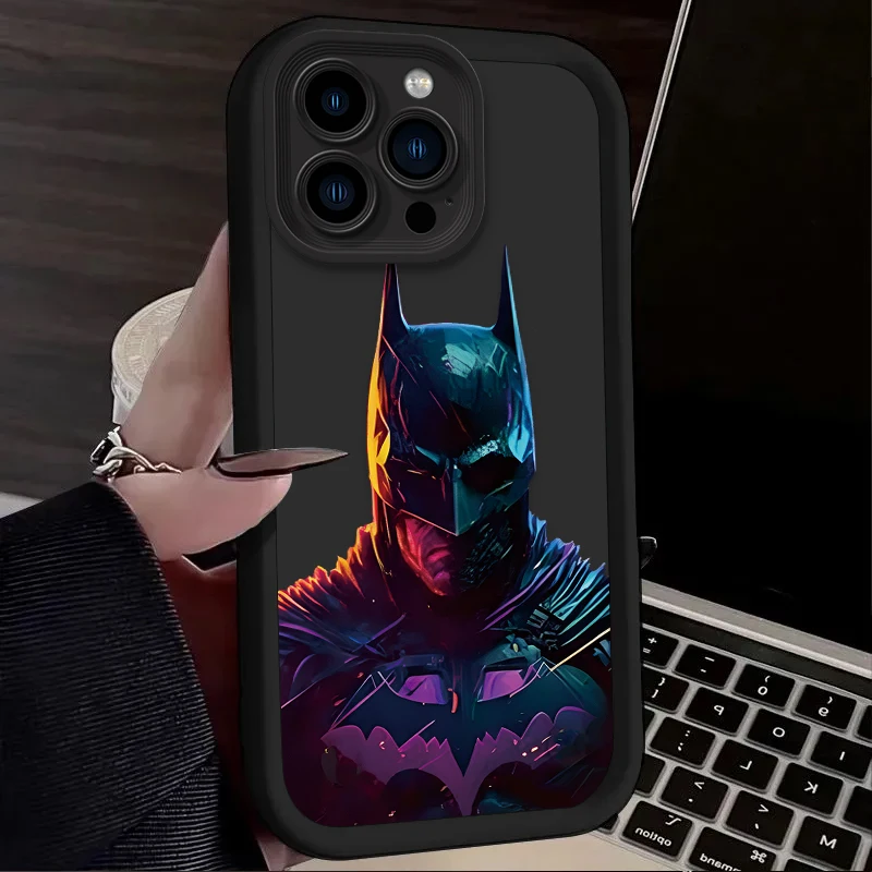 Elegant Black Bat-themed Soft Silicone Phone Case – Luxury Superhero ...