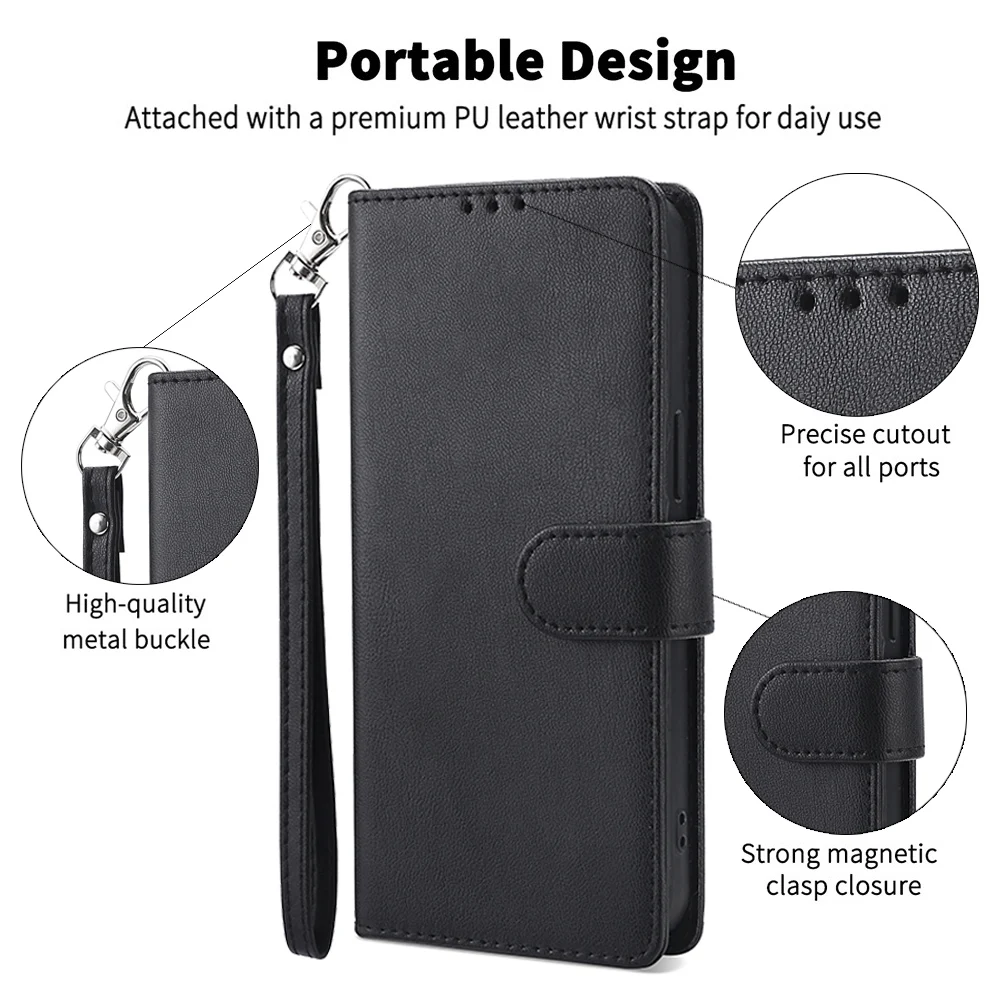 Sleek Magnetic PU Leather Flip Cover - Premium Protective Case for ...
