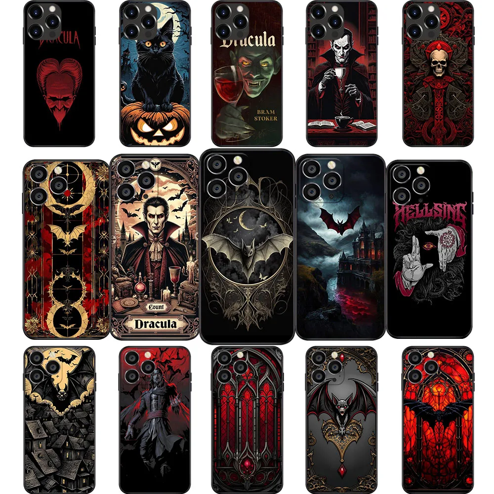 Dracula Vampires and Bats Soft Phone Case for Huawei P20 Pro (10)