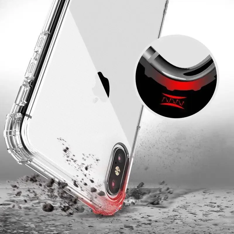 Clear Drop-Proof Soft TPU Case for iPhone – Transparent Protection ...