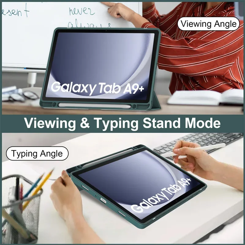 Smart Protective Case with Pencil Holder and Stand for 11 Tablets ...