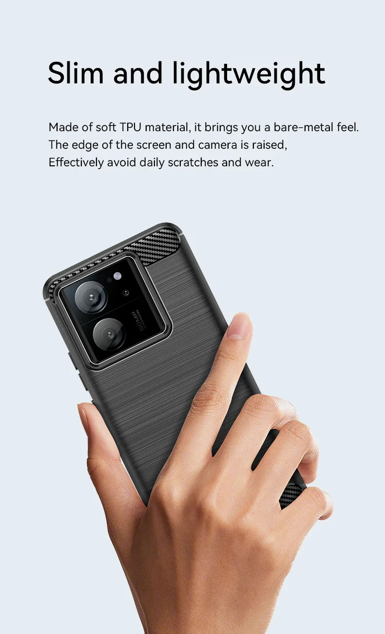 Carbon Fiber Texture Shockproof TPU Protective Case for Xiaomi 11 Lite ...